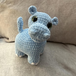 Hippo and Elephant Crochet Pattern, Low Sew Pattern, Crochetgrove - Etsy