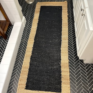 Wool Jute Kilim Dhurrie Handwoven Wool Jute Runner Bohemian - Etsy