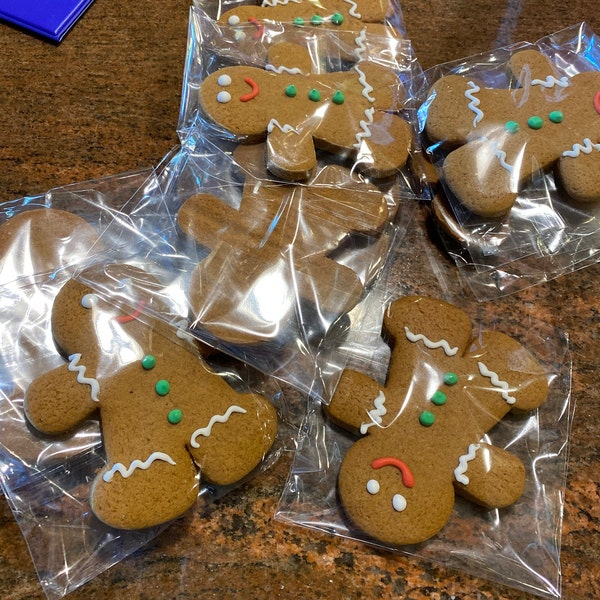 Handmade Large Gingerbread Man Cookies - Christmas Holiday Cookies, 12 ...
