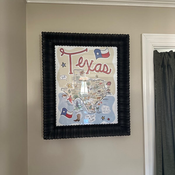 Oregon Art on Square Canvas, Oregon Map Canvas Art, Oregon Print for ...