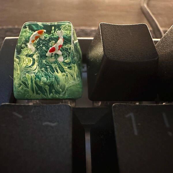 Keycap Koi Fish, Artisan Keycap, Backspace Keycap Profile Cherry and ...