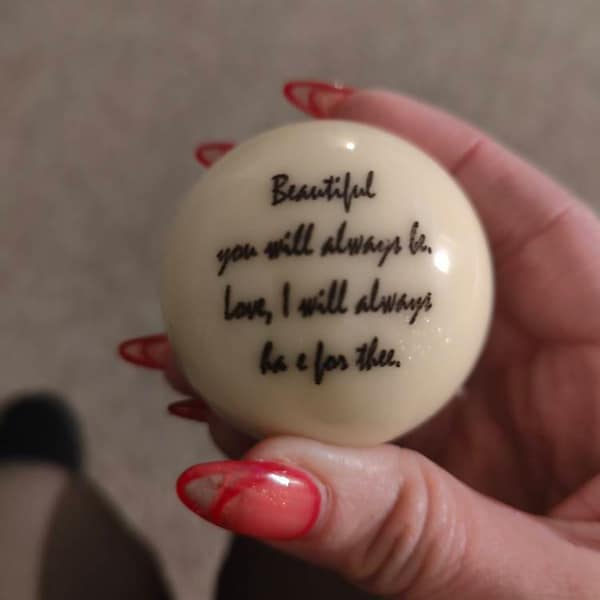 Personalized Engraved Snooker/billiards Cue Ball - White 52mm Ball for ...