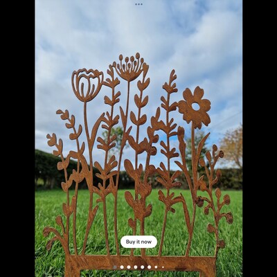 Metal Owl Fence Topper Garden Art Outdoor Ornaments Rusted Sculpture - Etsy