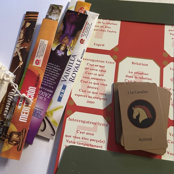 Lenormand Set Card Deck and House Chart and Booklet 4 X 9 With Meanings ...