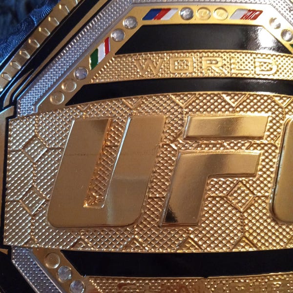 UFC Fighting Legacy Replica Title Belt, Brass Plates, 2mm Plates ...