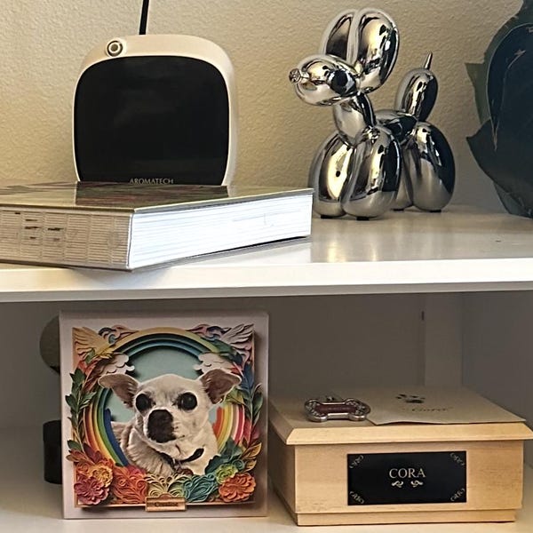 Bulldog Portrait in Natural Colors, Papercut Imitation Dog Lover Wall ...