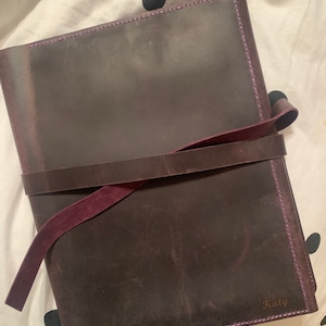 Personalized Distressed Leather Cover Case for Panda Planner Pro 8.5 X ...