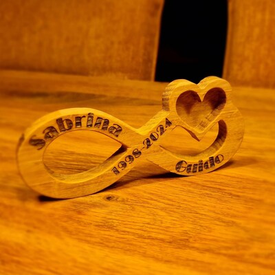 Beautiful Wooden Infinity Heart Sign or Ring Holder, Easel CNC File and ...