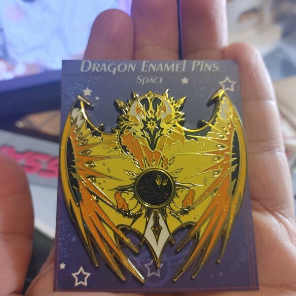 Labradorite Dragon Enamel Pin - Etsy