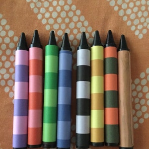 Steve Striped Crayons Collection - Etsy Denmark