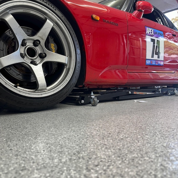 Ez-slide™ Quickjack Caster Wheel Kit! Heavy Duty 8ga Powdercoated Steel ...