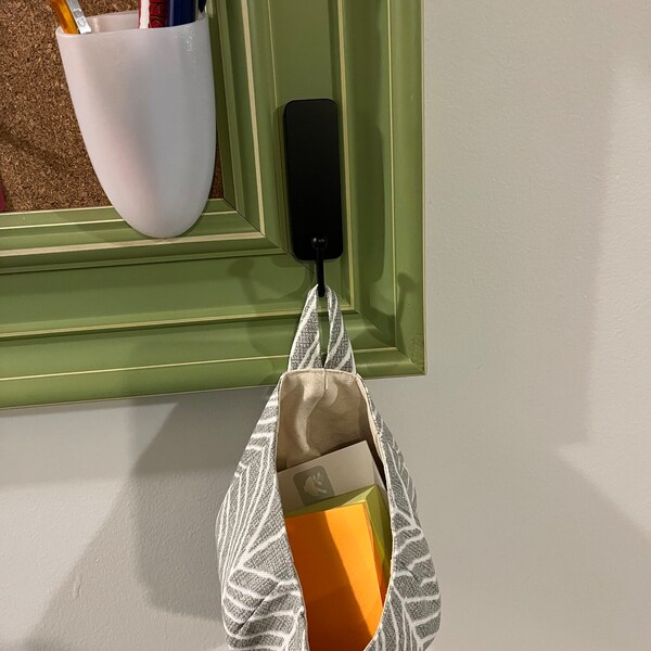 Bubble Pod Hanging Fabric Basket | Canvas Storage & Organizer Bin ...