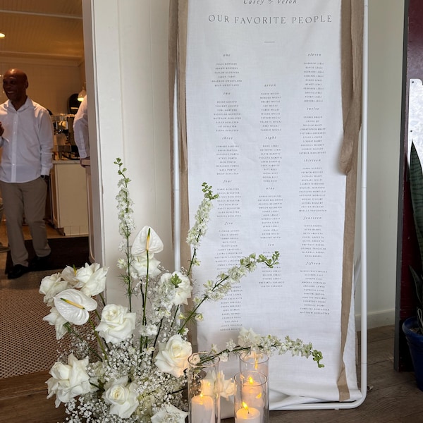 Bar Drinks & Signature Cocktails Menus in Linen Fabric - Etsy