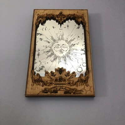 The Sun XIX Tarot Card Mirrors, Tarot, Moon Mirrors, Zodiac, Witchy ...