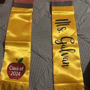 Apple on Stole Graduation Teacher Pencil Stoles fast Shipping Available ...