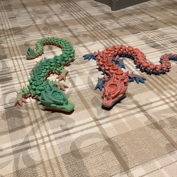 Rose Dragon, Cinderwing3d, STL File for 3D Printing, STL Print Files ...