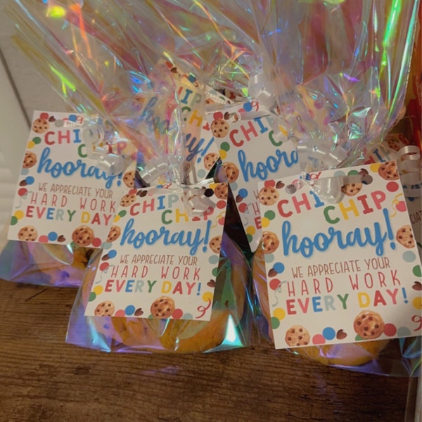 Teacher Appreciation Cookie 8x10 Print Sign, Chip Chip Hooray Baked ...