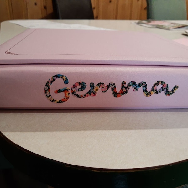 Iron on Fabric Name Applique Floral Fabric Name for Iron on Iron on ...