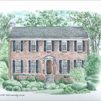 Custom House Portrait/ House Drawing/ Pen and Ink House - Etsy