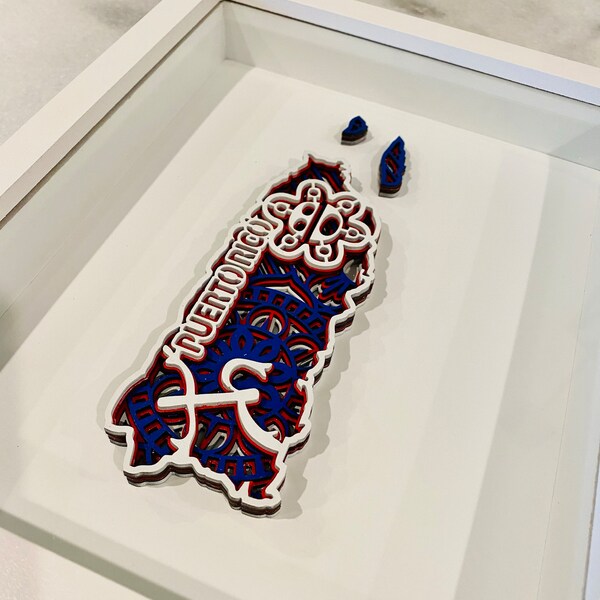 Layered 3D Mandala Puerto Rico SVG | 5-layer Laser Cut File | Glowforge ...