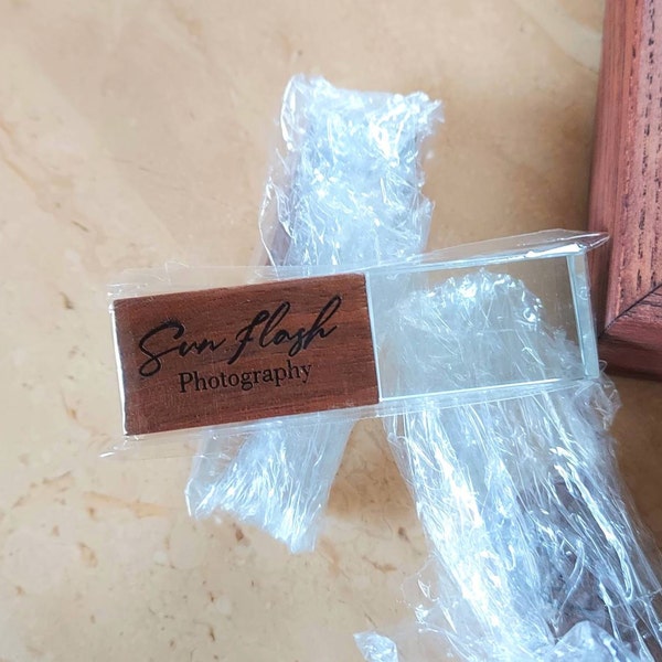 Wood Glass USB 3.0 Engraved Usb Stick Glass Wedding USB Stick 3.0 - Etsy