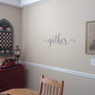 Gather Wall Decal Living Room Dining Room Family Decor Gather Wall ...