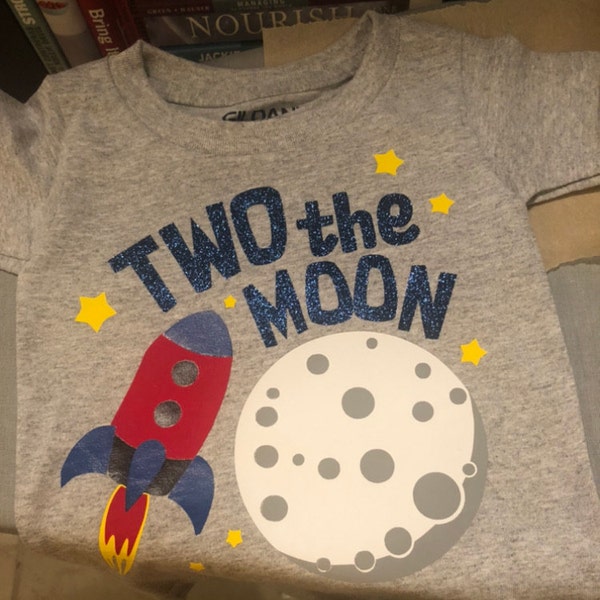 Two the Moon Svg Png Cut File, 2nd Birthday SVG, Two Birthday File ...