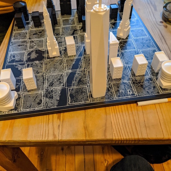 New York City Architectural Chess Set - Etsy