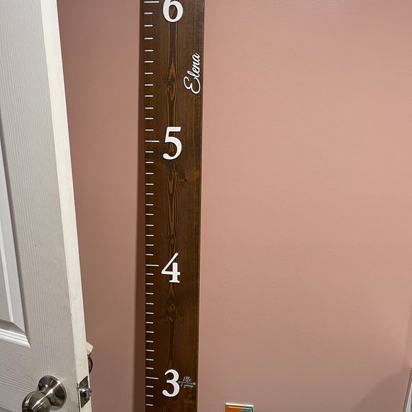 Growth Chart Ruler 3D | Playroom Decor | Wall Ruler | Baby Shower Gift ...