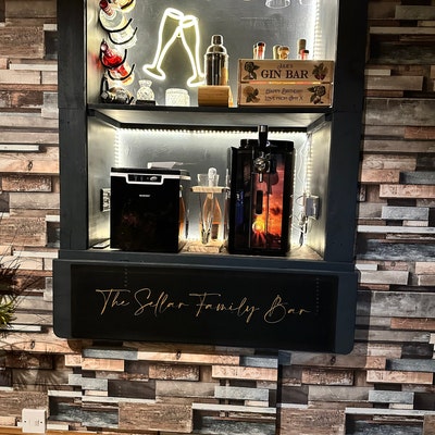 Personalised Bar Runner/bar Mat/beer Mat Barware for Man Cave or Home ...