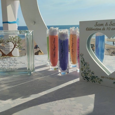 Personalized Blended Family Sand Unity Ceremony Set Blended - Etsy