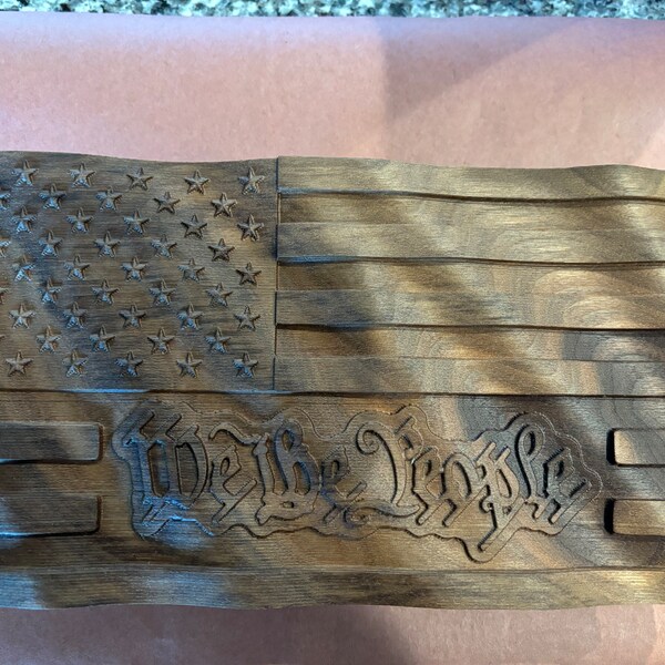 USA Wavy Flag - We the People - CNC Files for Wood, 3D STL Model - Etsy