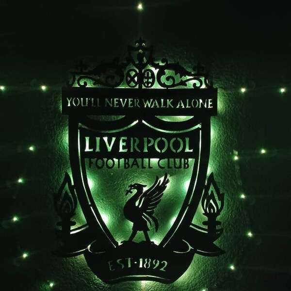 Paris Saint Germain Wood Logo Led Sign Paris Saint Germain Football ...