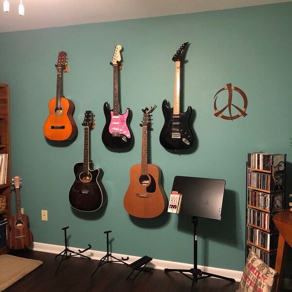 Rustic Metal Peace Sign Wall Decor 13" Custom Recycled Steel Peace Art ...