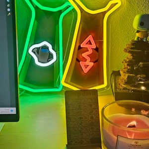 Runescape God Symbols Neon Led Light Acrylic Sign Old School Runescape ...