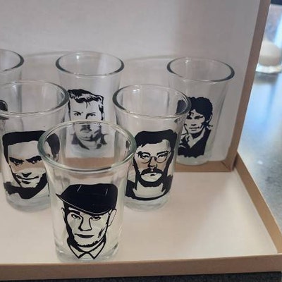 Serial Killer Shot Glasses, Horror Shot Glasses - Etsy