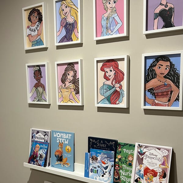 DIGITAL Toys Silhouette Wall Art in 6 Different Colors, Set of 12 ...