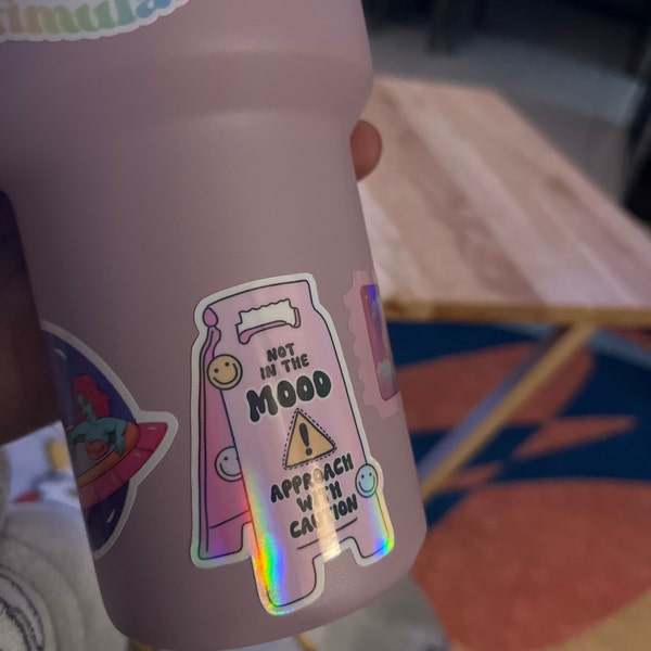 Not in the Mood Throwback Waterproof Sticker Decal/millennial 90s ...