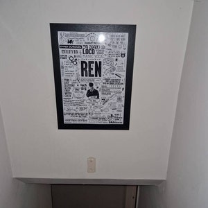 Liverpool FC Legends Football Poster Doodle Text YNWA Print Wall Art ...