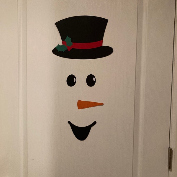 Snowman Door Decoration, Christmas Classroom Door Decoration, Holiday ...