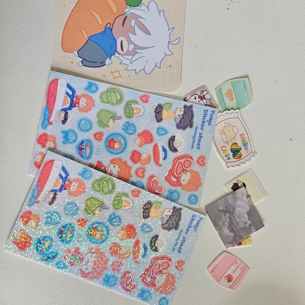 Ponyo Sticker Sheet Holographic Sticker Sheet - Etsy