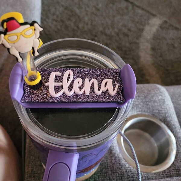 3D Personalized NAME Straw Topper | Made for Stanley Straws 10mm | Cup ...