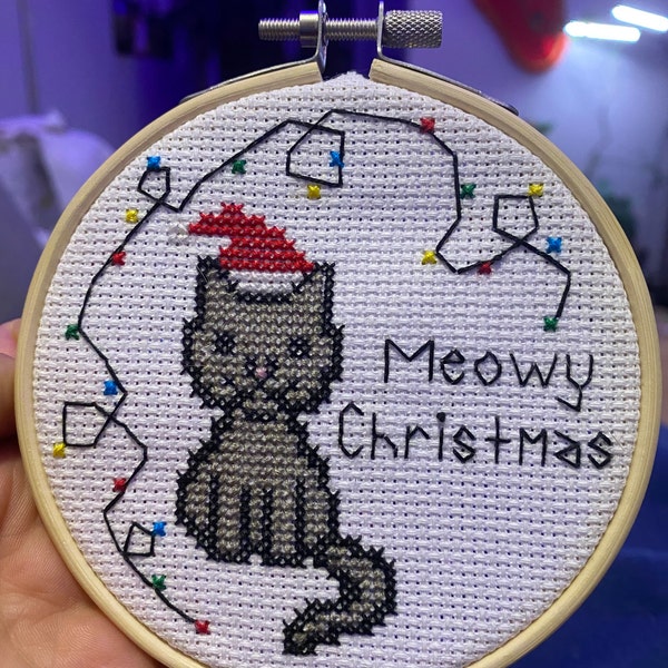 Tiny Small Cat Cross Stitch Pattern, PDF - Etsy