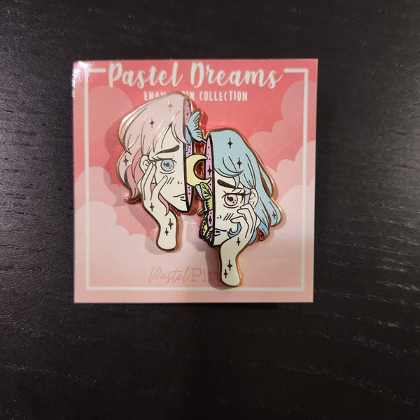 Balance Enamel Pin, Kawaii Anime Girl Lapel Pin, Cute Trippy Hat Pin ...