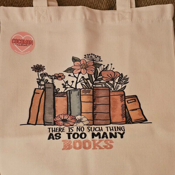 Book Lovers Tote School Bag Gift for Book Lover Gift for Bookworms Gift ...