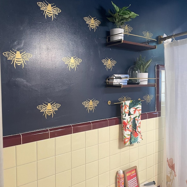 Bee Wall Decals Bedroom Decals, Living Room Decals, Wall Decor, Wall ...