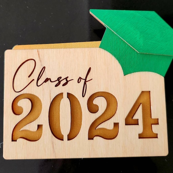 Gift Card Holder for Graduate, Personalized Folded Paper Book, for ...