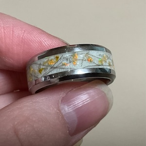 Memorial Rings Inlayed With Hair for Men, Women, Loved One Memorial ...