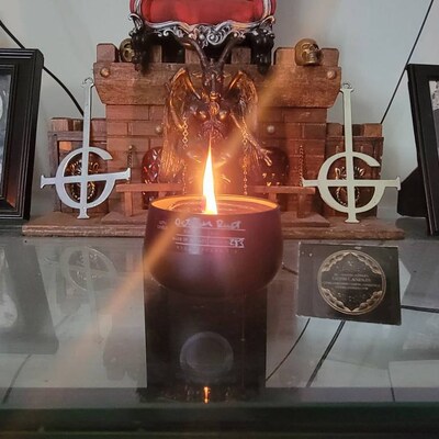 CLOVE Goth Candles Premium Soy Wax Black Candle 8 Oz - Etsy