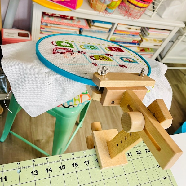 Highly Adjustable and Comfortable Embroidery Hoop Holder Stand | Clamp ...
